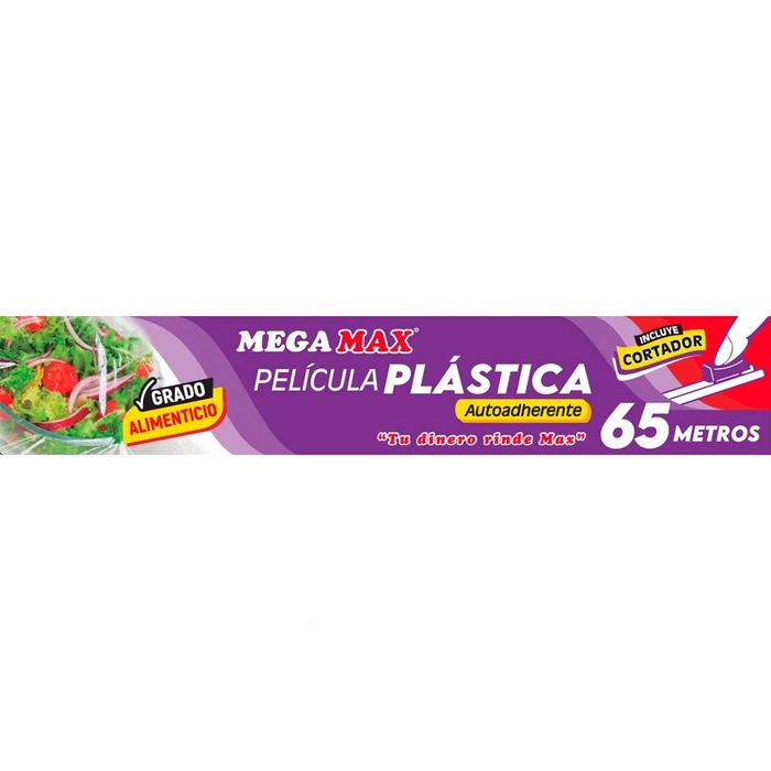 MEGA MAX PLASTICO ADHERENTE 65 MT :: CASA ALONSO
